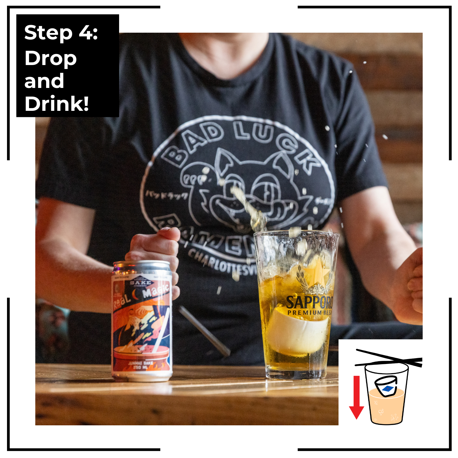 How to: Sake Bomb! | North American Sake Brewery